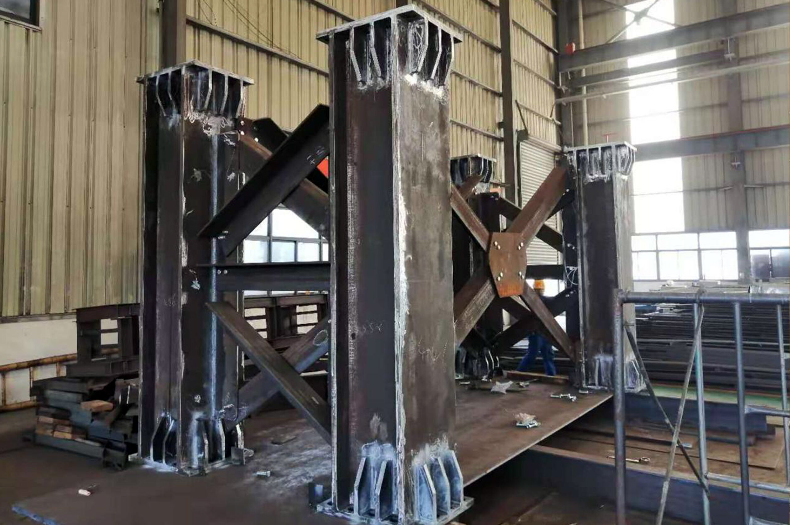 Auxiliary Bridge Fabrication - ESC Steel Structures Philippines